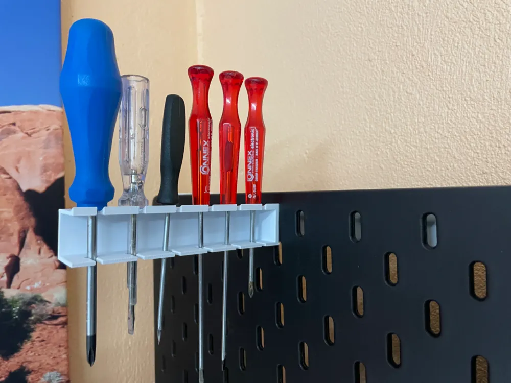 Schraubendreherhalter Ikea Skadis Screwdriver by subtilitas architectus - MakerWorld