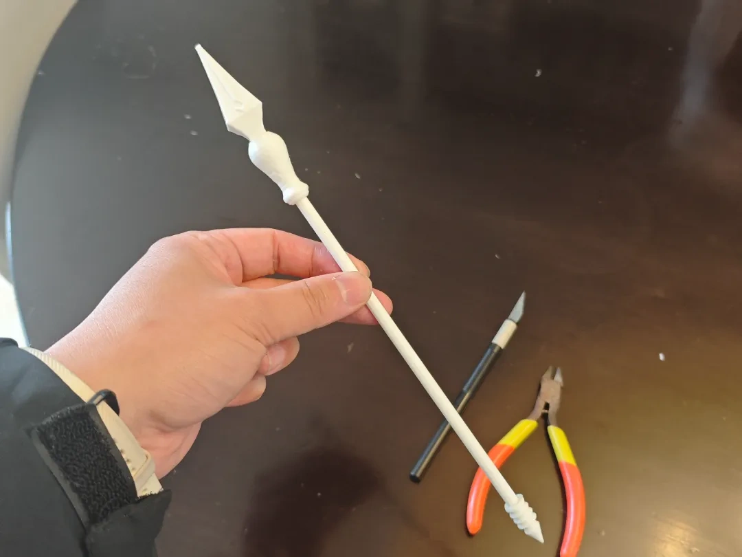 Fire-tipped Spear, Multi-part, Supportless Print, Easy Assembly ...