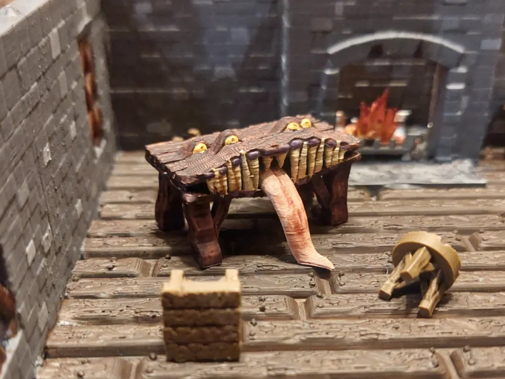 DnD Table Mimic - D&D mimic monster mini - TTRPG by dungeons and ...