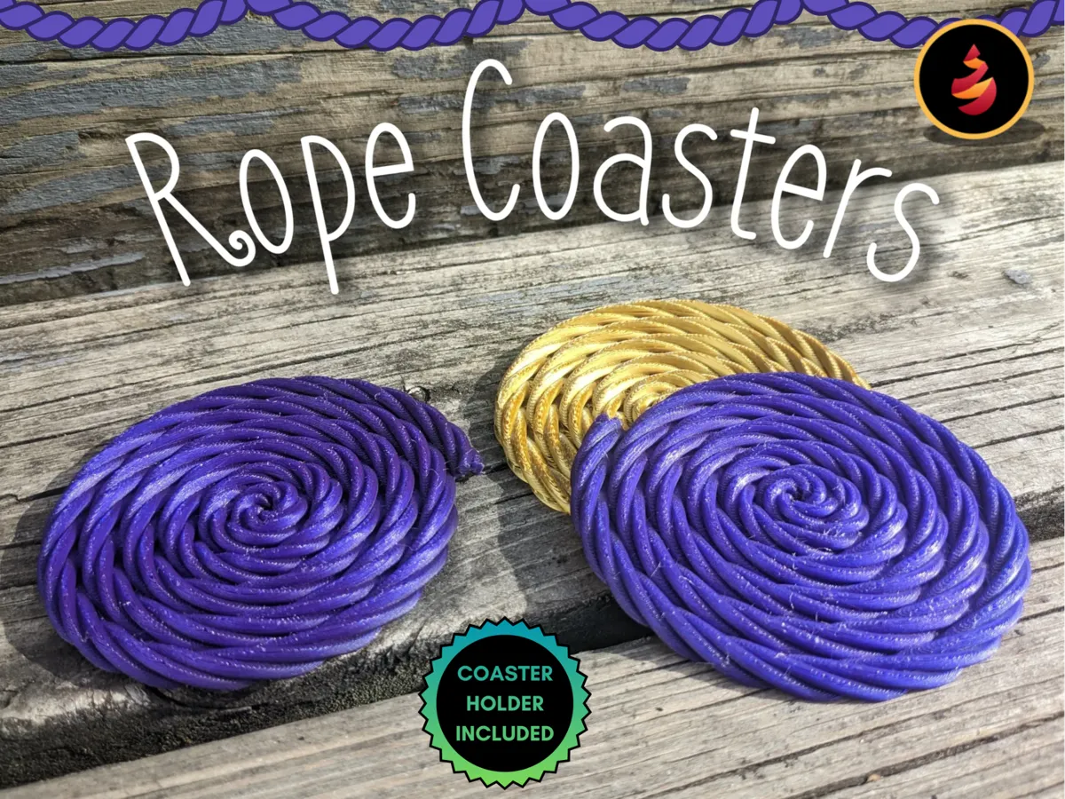 Rope Coasters - Free 3D Print Model - MakerWorld