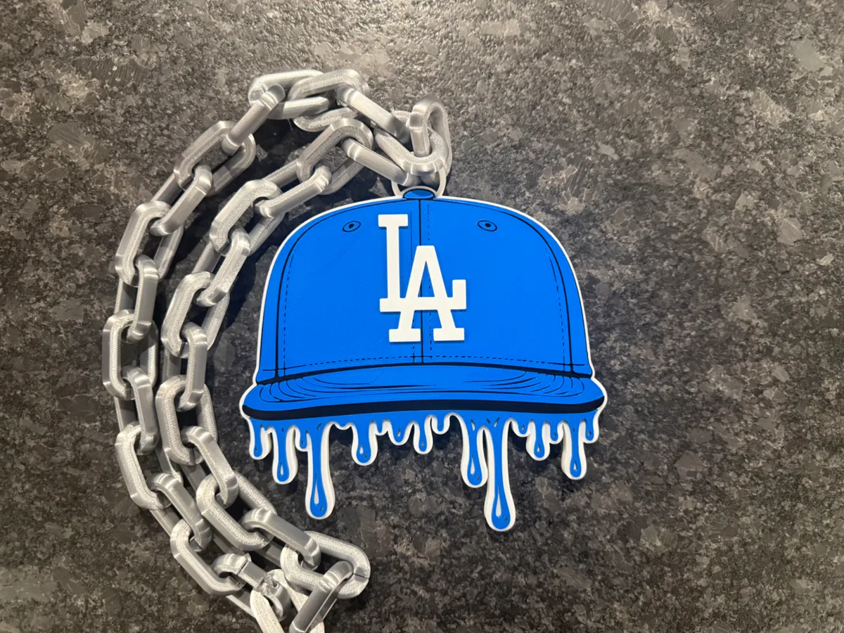 Los Angeles Dodgers Drip Cap Hype Chain - Free 3D Print Model - MakerWorld