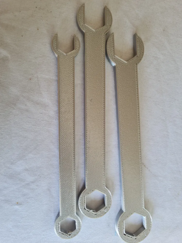 3D Printable Metric Spanner Set (6mm - 20mm) by Bob2000 MakerWorld ...