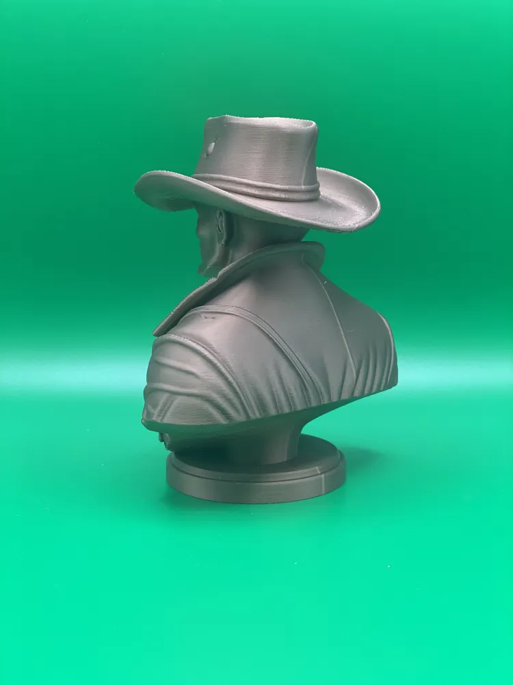 Fallout Cowboy Ghoul Bust - Free 3D Print Model - MakerWorld