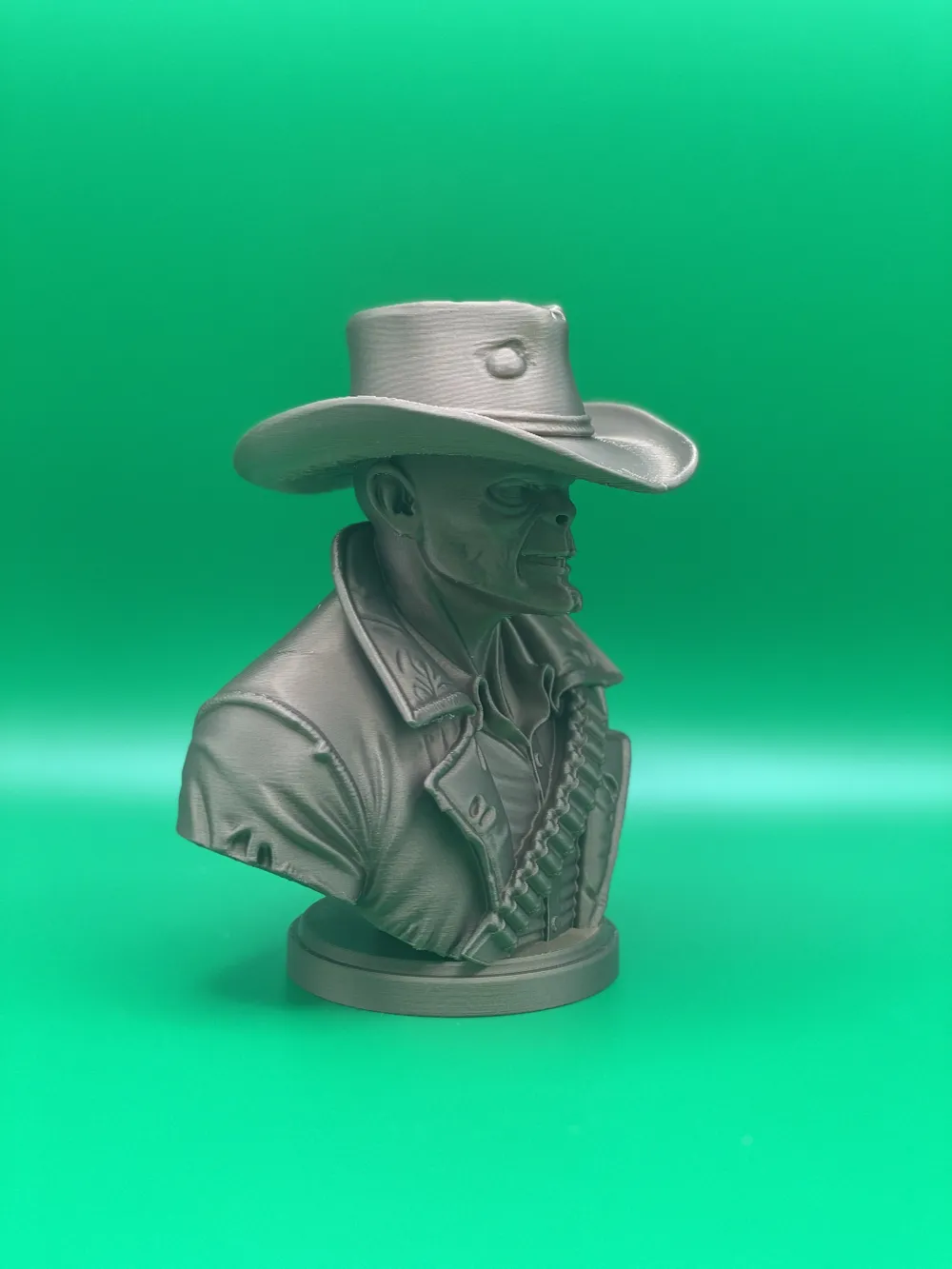 Fallout Cowboy Ghoul Bust - Free 3D Print Model - MakerWorld