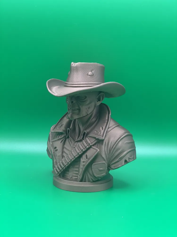 Fallout Cowboy Ghoul Bust - Free 3D Print Model - MakerWorld