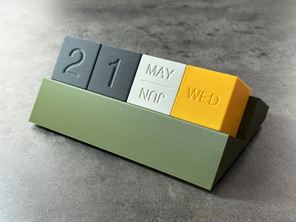 4 Cube Perpetual Calendar by H² Studio MakerWorld: Download Free 3D Models