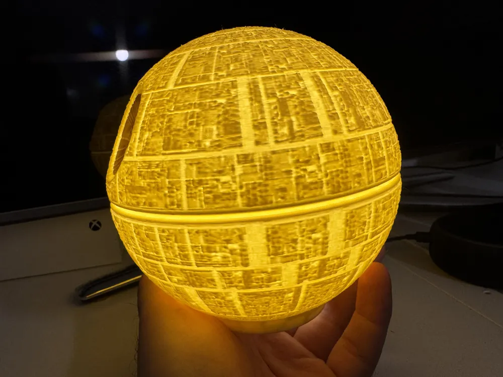 Death Star Lamp - Free 3D Print Model - MakerWorld