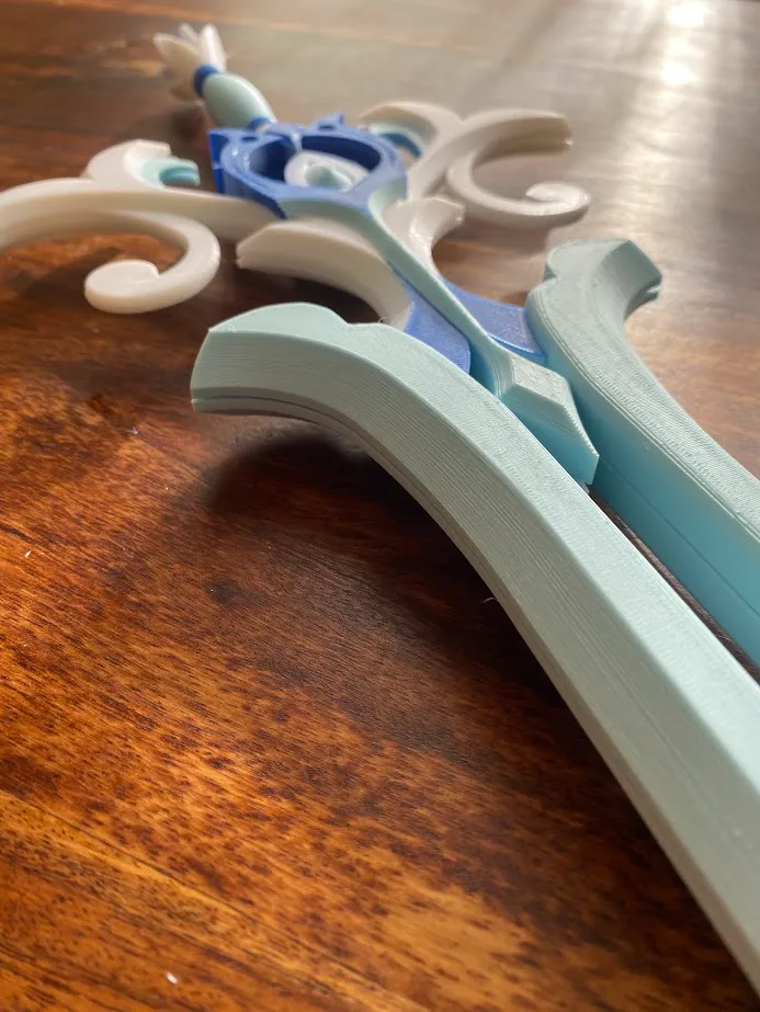 Genshin Impact Focalors execution sword by JT40 3D MakerWorld: Download ...