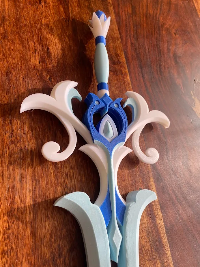 Genshin Impact Focalors execution sword by JT40 3D - MakerWorld