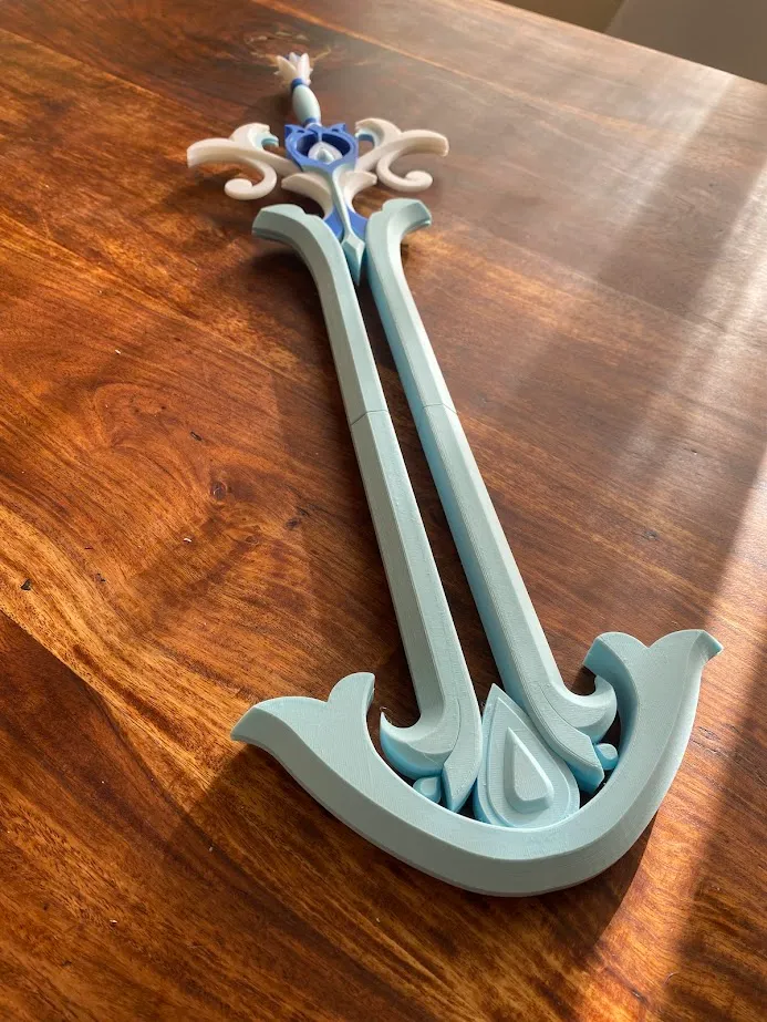 Genshin Impact Focalors execution sword by JT40 3D MakerWorld: Download ...