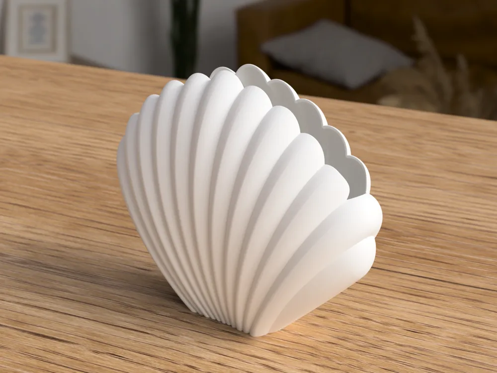 Sea Shell Vase by SabreDesign MakerWorld: Download Free 3D Models