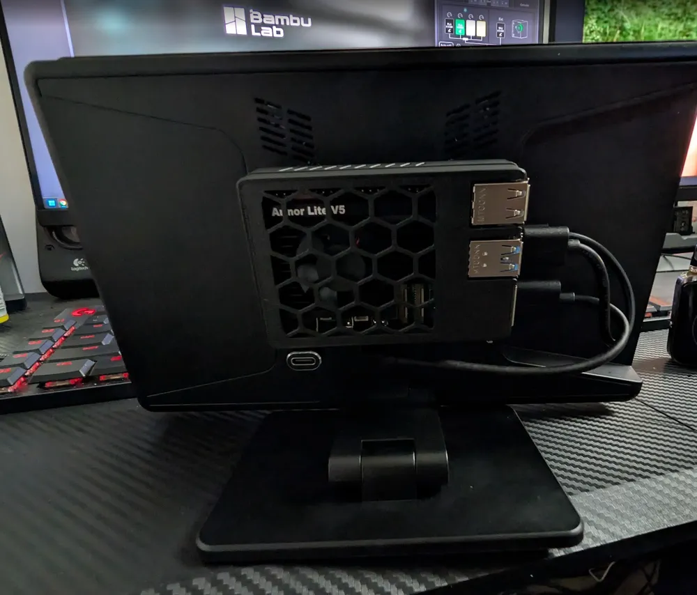 Raspberry Pi - ROADOM 10.1" Touch Screen Bracket - Free 3D Print Model ...