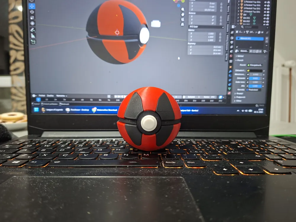 Deadpool Pokéball - Multipart - Free 3D Print Model - MakerWorld