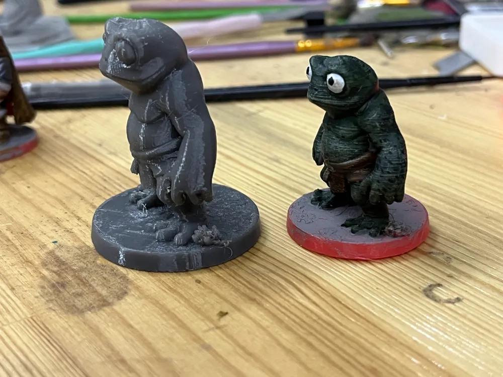 DnD Miniature Frog Man Frogman for DnD Pathfinder by Redsing_ART ...