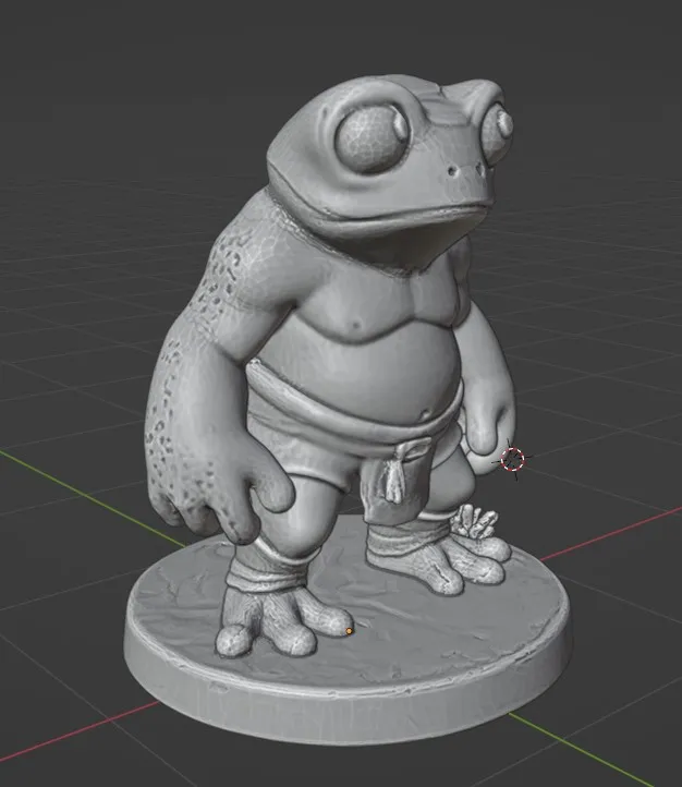 DnD Miniature Frog Man Frogman for DnD Pathfinder by Redsing_ART ...