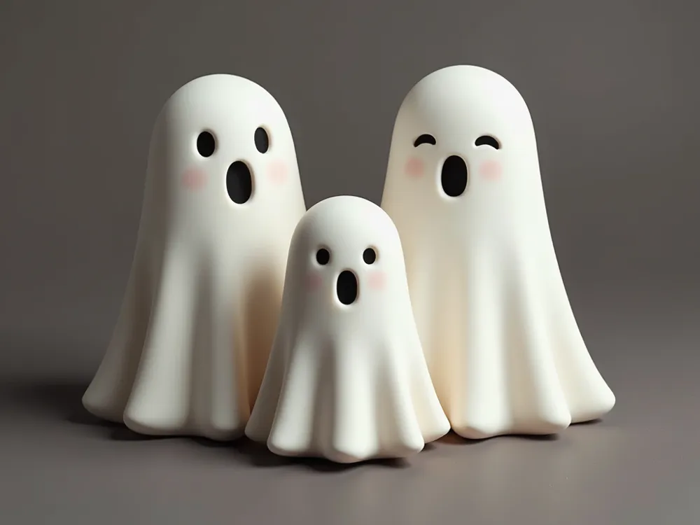 Cute ghost family Halloween decor by Simon MakerWorld: Download Free 3D ...