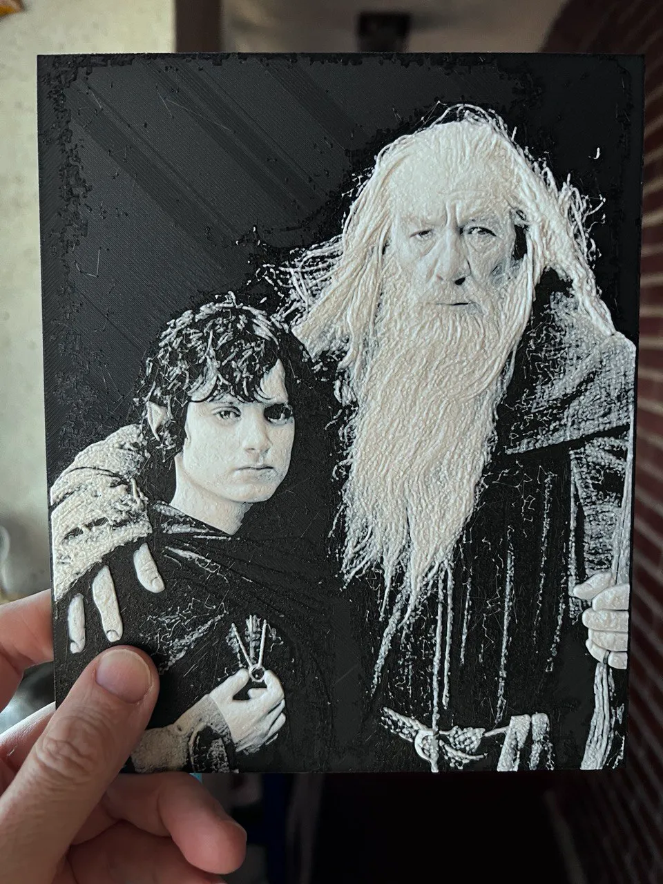 Frodo y Gandalf (the lord of the Rings) hueforge by Mysstra hueforge ...