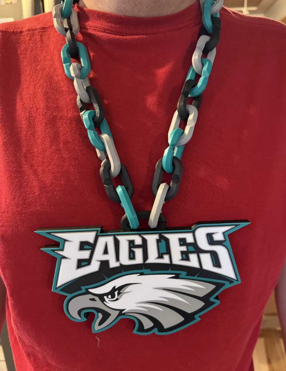 Philadelphia Eagles oversized with chain profile by Happy Day Fun Merch ...