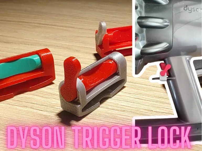 Dyson trigger lock, self-holding, multicolor - Free 3D Print Model ...