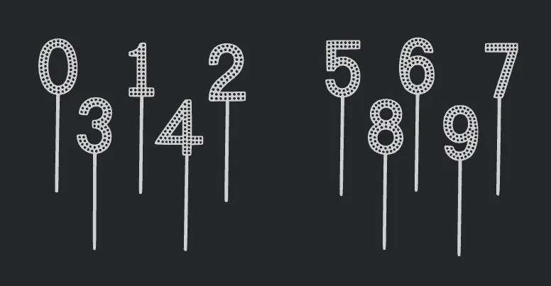 Birthday Cake Topper Collection - Signs & Numbers - Free 3D Print Model ...