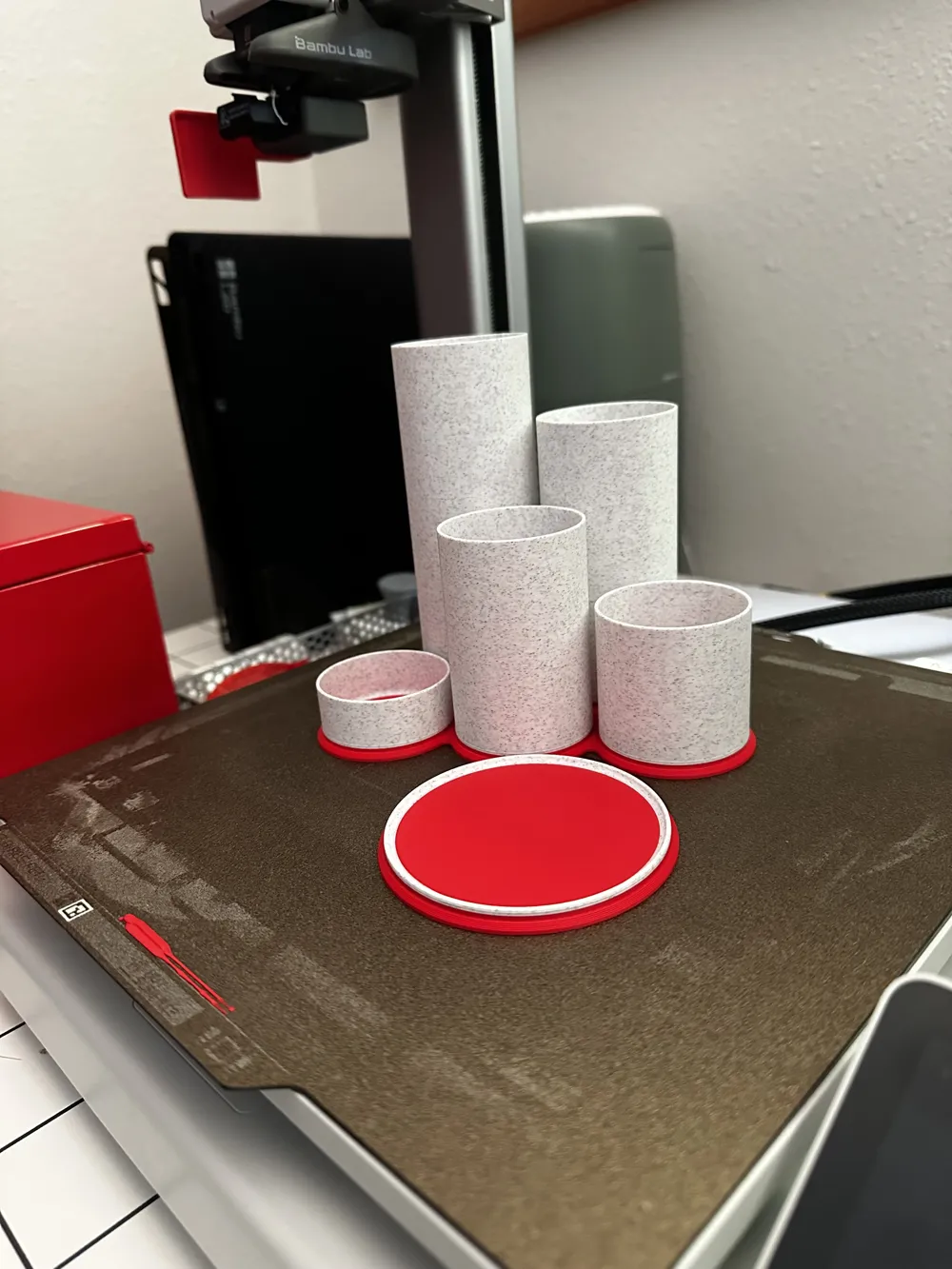Modern Desk Organizer with Coaster (Desk Caddy) - Free 3D Print Model ...