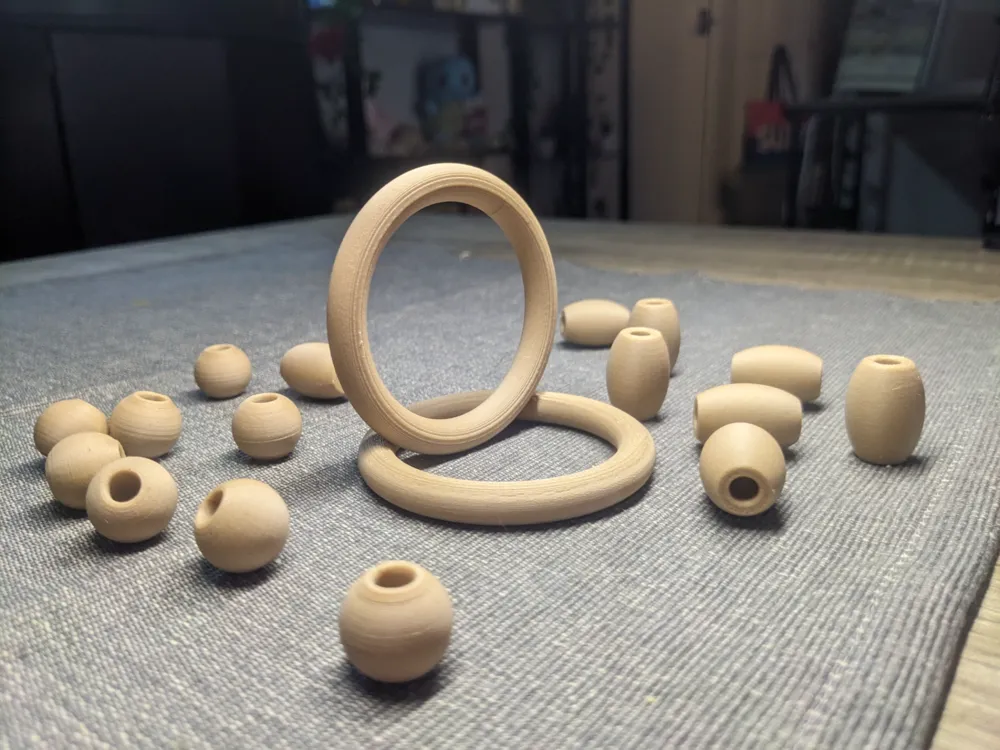 Macrame Rings & Beads - Free 3D Print Model - MakerWorld