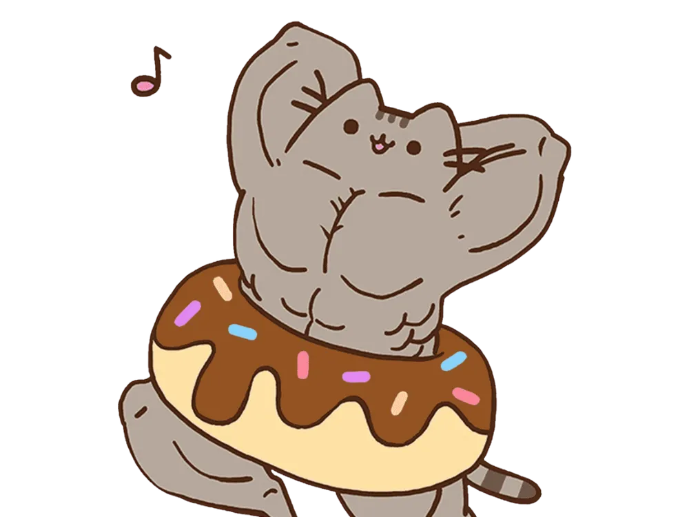 Muscle Pusheen by Mario_Solorio - MakerWorld