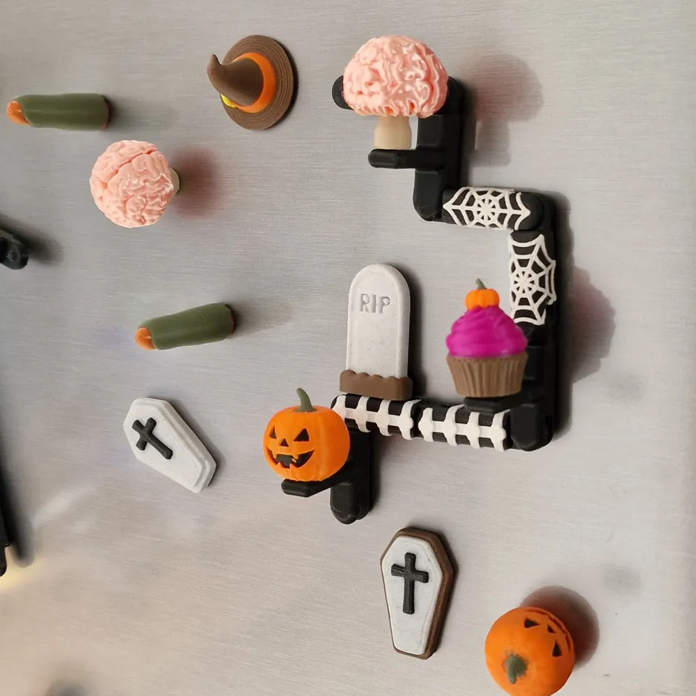 Halloween Magnet Set - Free 3D Print Model - MakerWorld