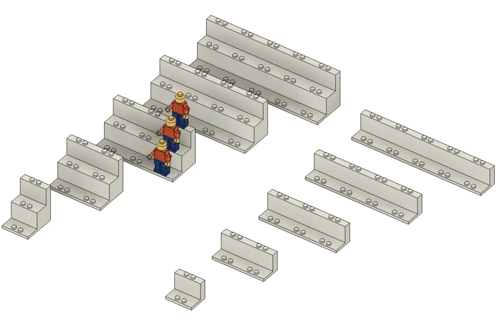 LEGOs minifigure stand display set (11 versions) - Free 3D Print Model ...