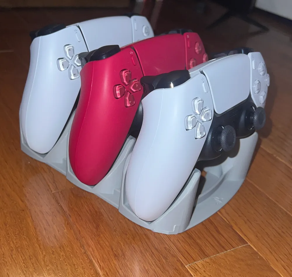 PS5 Controller Stand 4 Controllers Remixed by Mike Guz MakerWorld ...