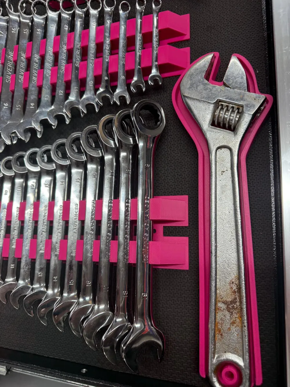 12 Inch Adjustable Spanner Holder (ToolGrid) - Free 3D Print Model ...