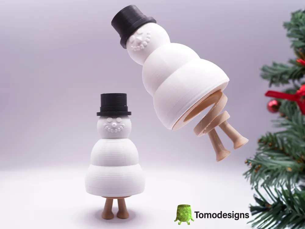 Jumpy Snowman by TomoDesigns - MakerWorld