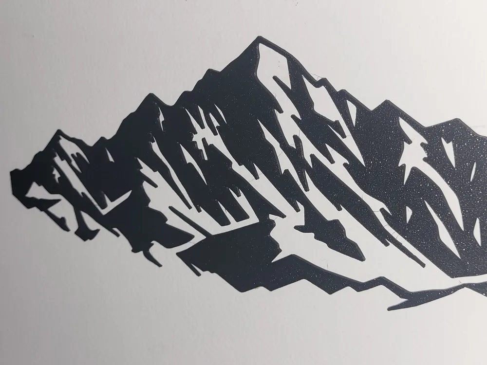 MOUNTAIN LANDSCAPE - 2D WALL ART by 3DPrintOnPoint MakerWorld: Download ...