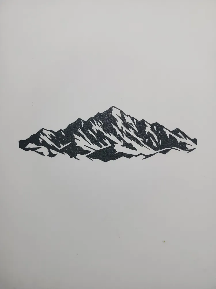 MOUNTAIN LANDSCAPE - 2D WALL ART by 3DPrintOnPoint MakerWorld: Download ...