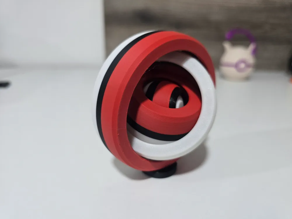 PokeBALL Fidget spinner by 3Devil MakerWorld: Download Free 3D Models