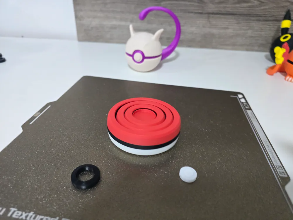 PokeBALL Fidget spinner by 3Devil MakerWorld: Download Free 3D Models