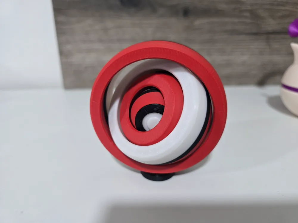 PokeBALL Fidget spinner by 3Devil MakerWorld: Download Free 3D Models