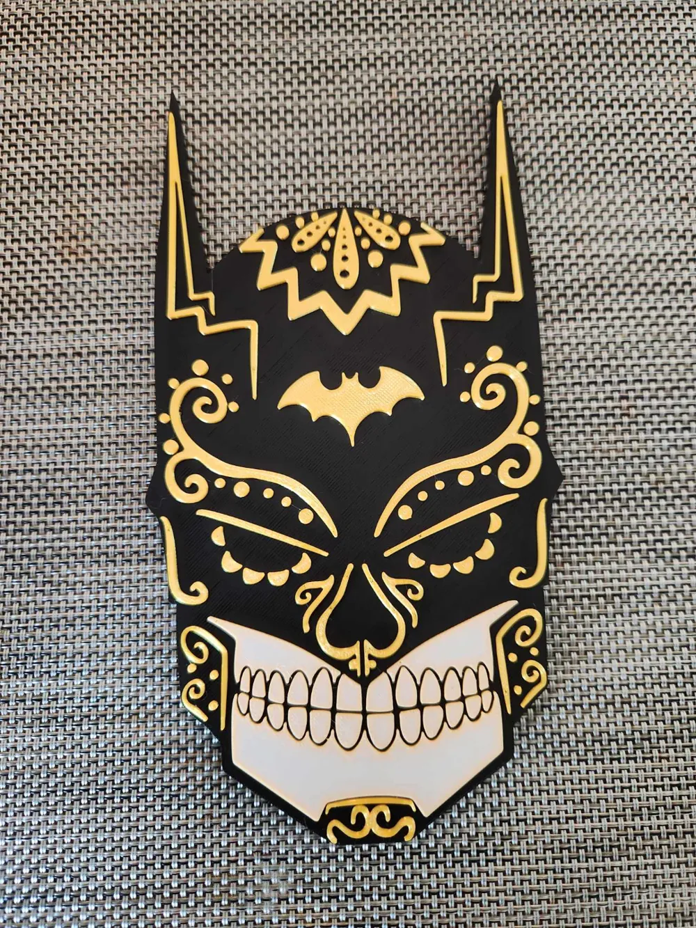 Batman Sugar Skull Mask Art | Hero by Salvadori MakerWorld: Download ...
