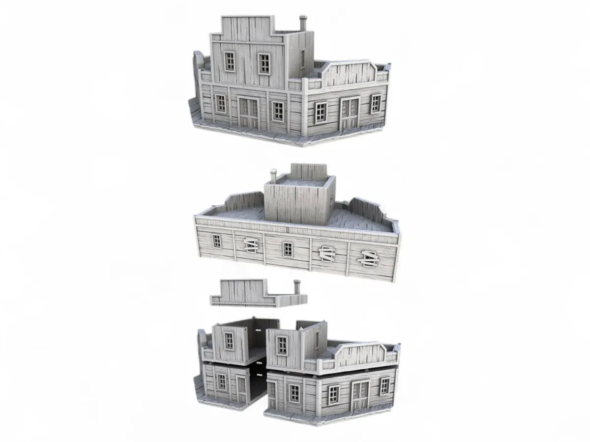 Wild West Series / House 10 - Free 3D Print Model - MakerWorld