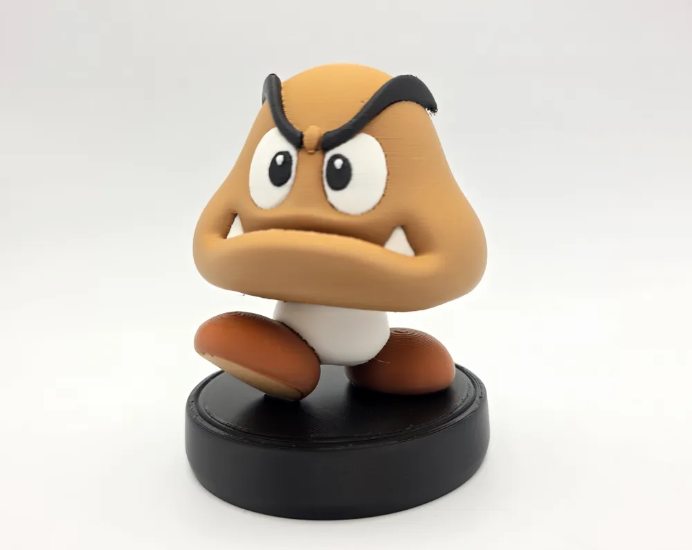 Goomba Amiibo AMS 4 Color - Free 3D Print Model - MakerWorld