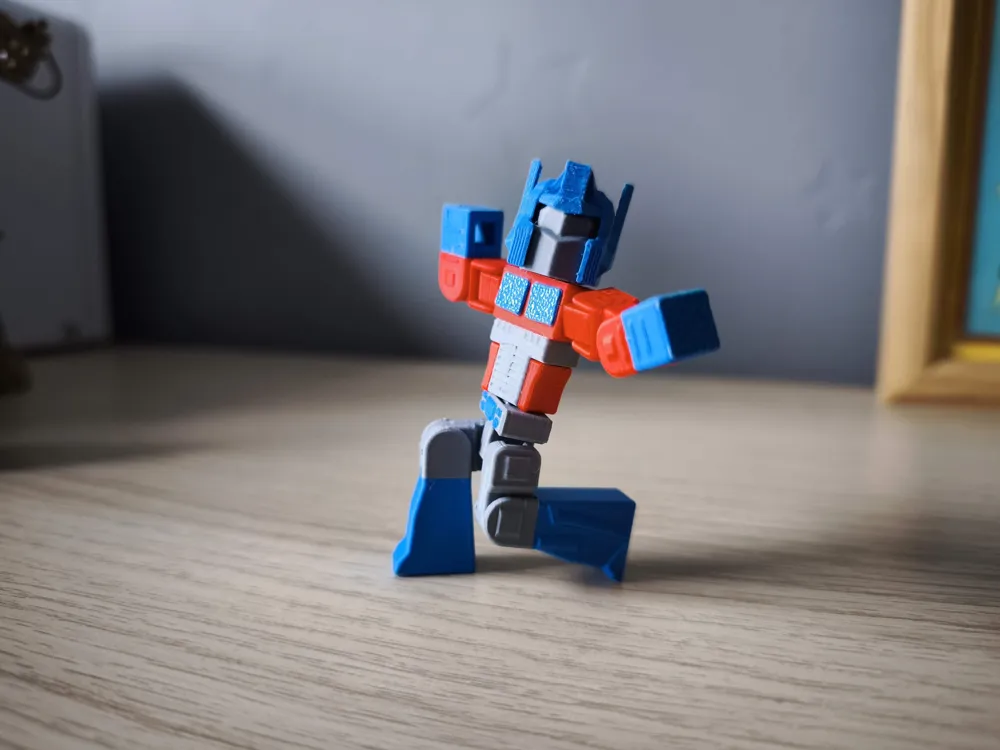 Optimus Prime - Articulated Minecraft Style Figure - Free 3D Print ...