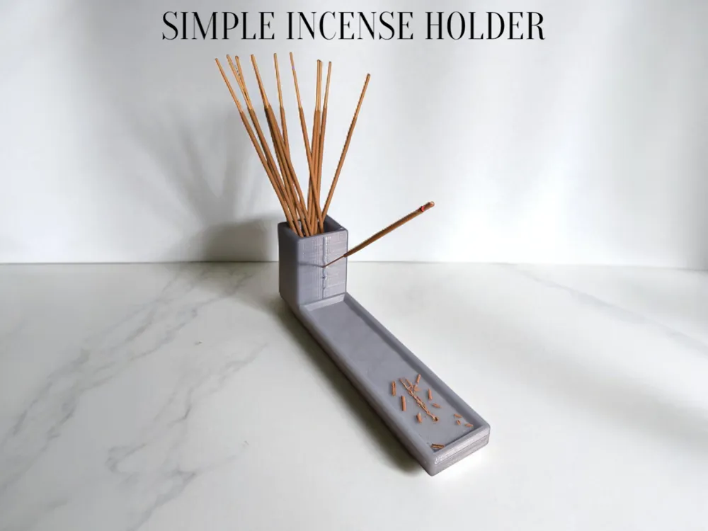 Simple Incense Holder - Free 3D Print Model - MakerWorld