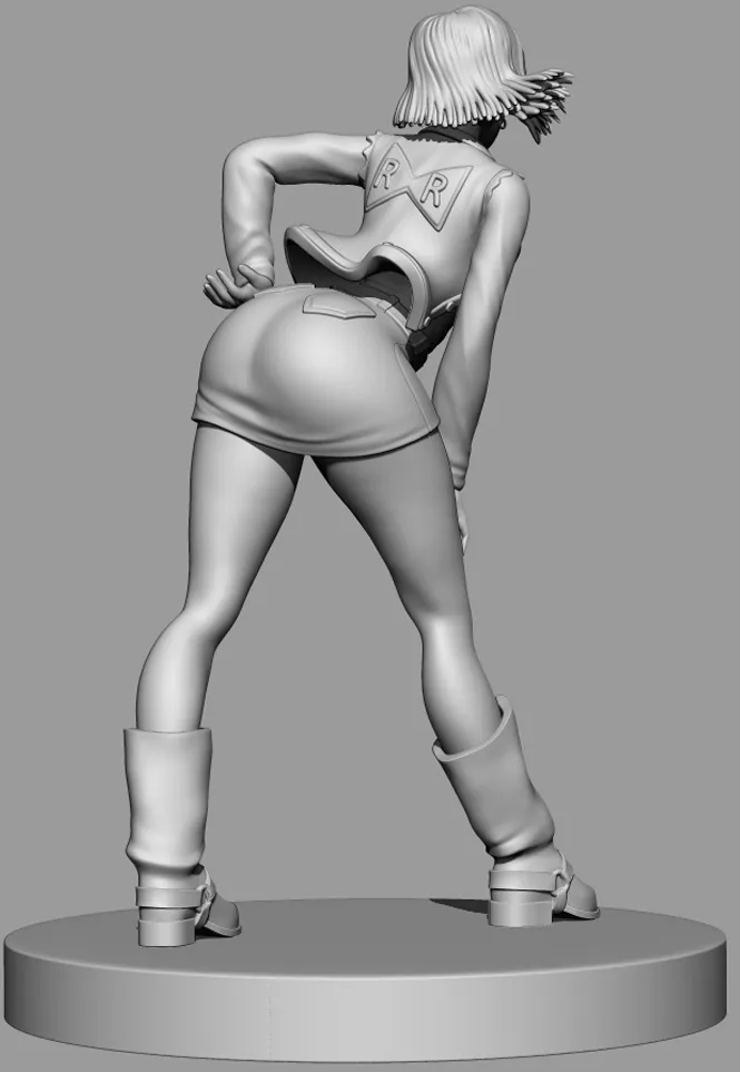 The Curvaceous And Alluring Sex Android No 18 From Dragon Ball Z