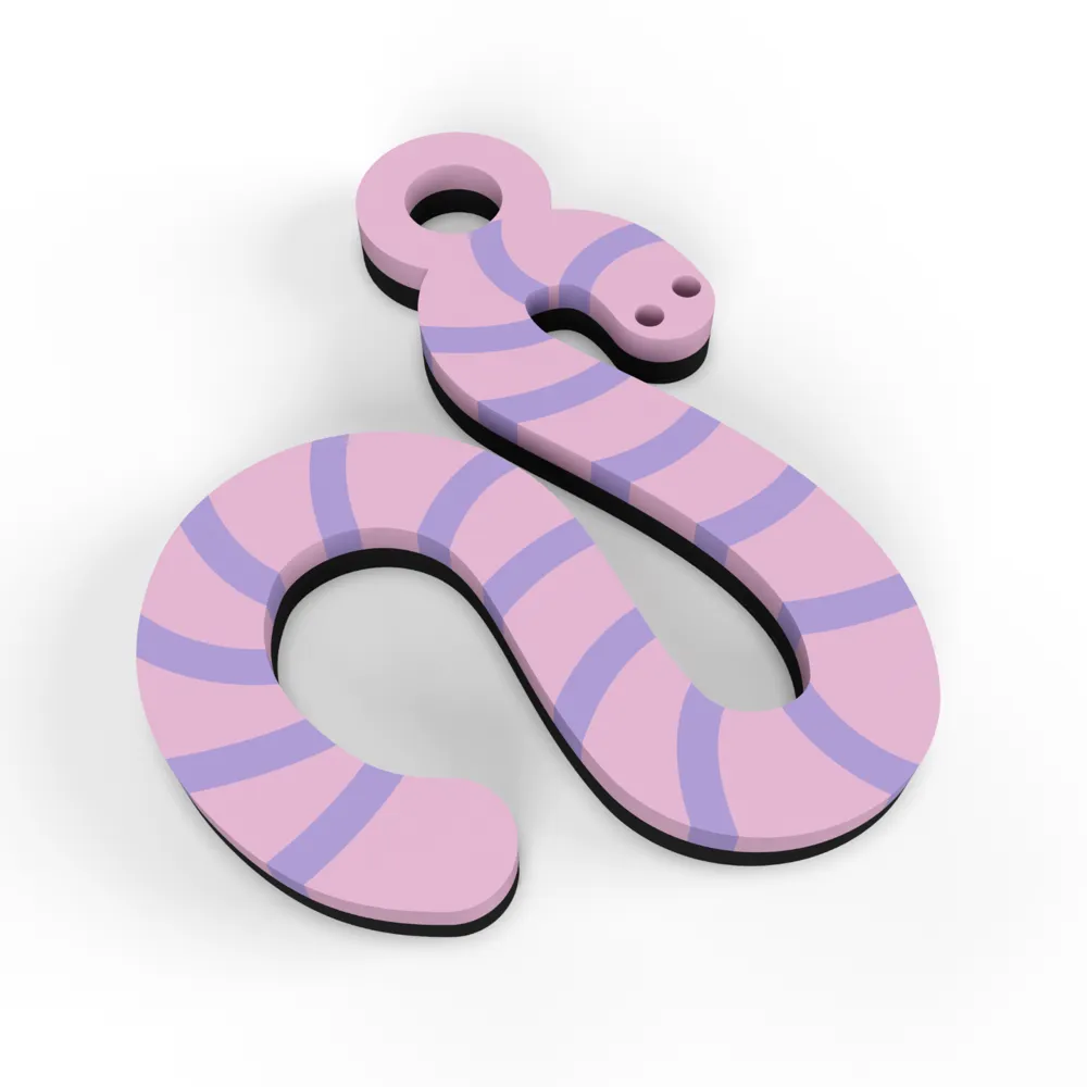 Insects worm keychain by nicodeimos - MakerWorld