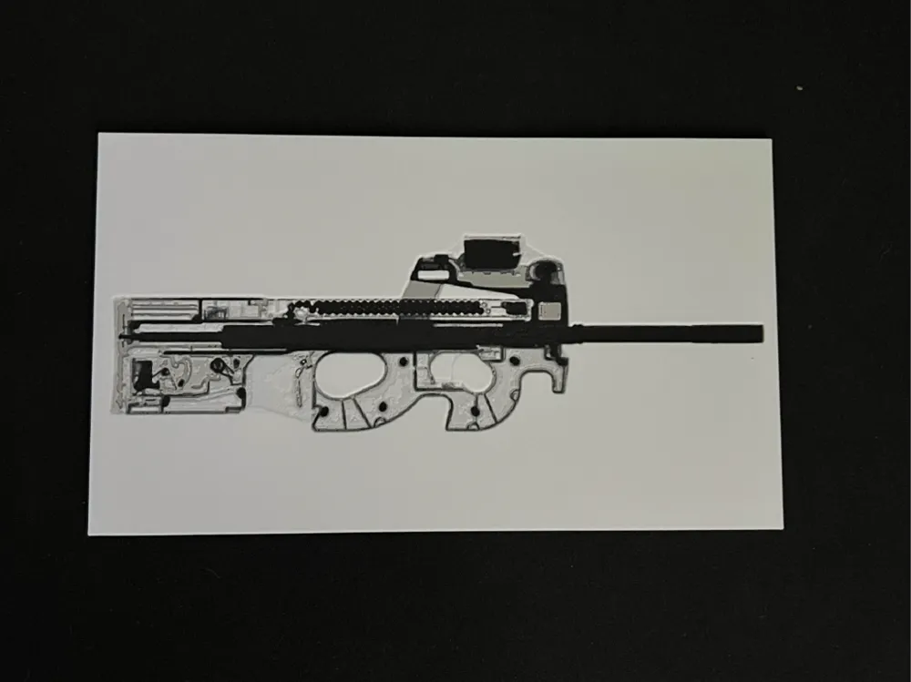 Hueforge - FNH P90 X-Ray by Sweezy_Bologna1 - MakerWorld