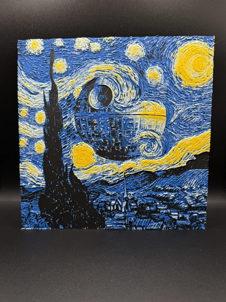 Death Starry Night - Free 3D Print Model - MakerWorld
