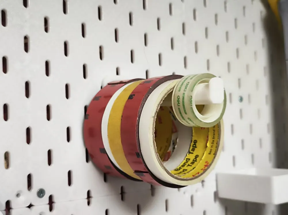 Multi-length pegboard adhesive mounts - Free 3D Print Model - MakerWorld