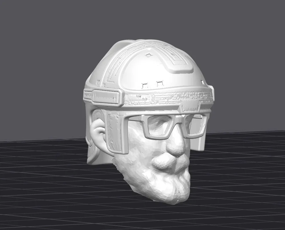 Tron Dummy13 Head w/ Floating Disc Attachment by barowdwngs MakerWorld ...