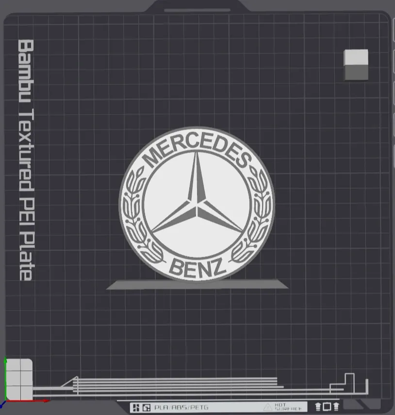 Mercedes Benz Table Stand by 5kyrunn3r - MakerWorld