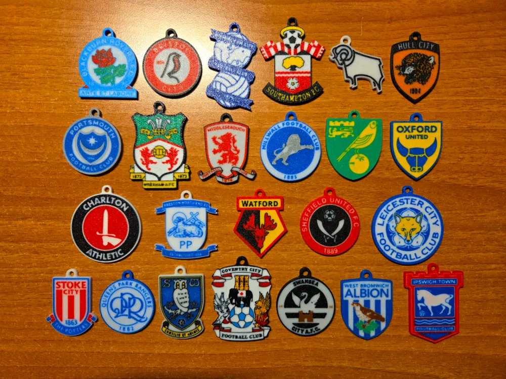 Championship Teams 2025/26 - Keychains by Luke-Leek-98 MakerWorld ...
